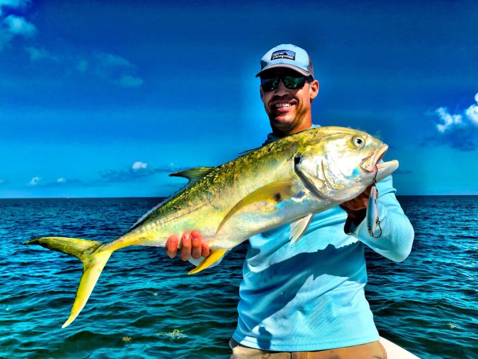 Topwater Fishing Big Jacks - Angling Adventures Florida Keys Fishing Trips